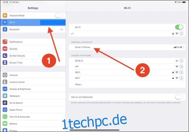 So verwenden Sie Instant Hotspot auf Ihrem iPhone, iPad oder Mac