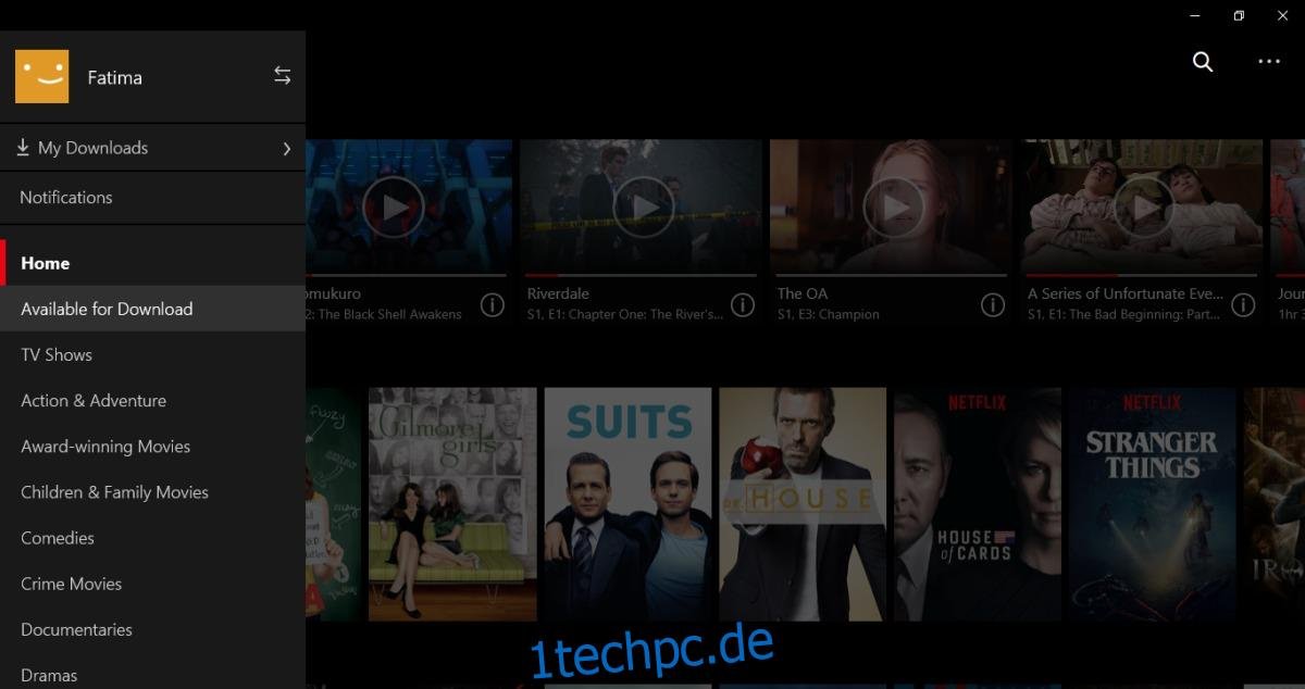 So laden Sie Netflix-Inhalte unter Windows 10 herunter