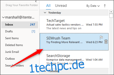 So leiten Sie eine E-Mail als Anhang in Microsoft Outlook weiter