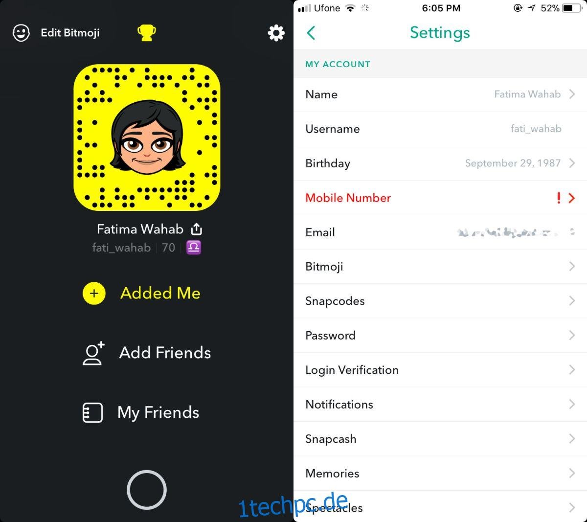 So scannen Sie einen Snapcode, der auf Ihrer Kamerarolle gespeichert ist