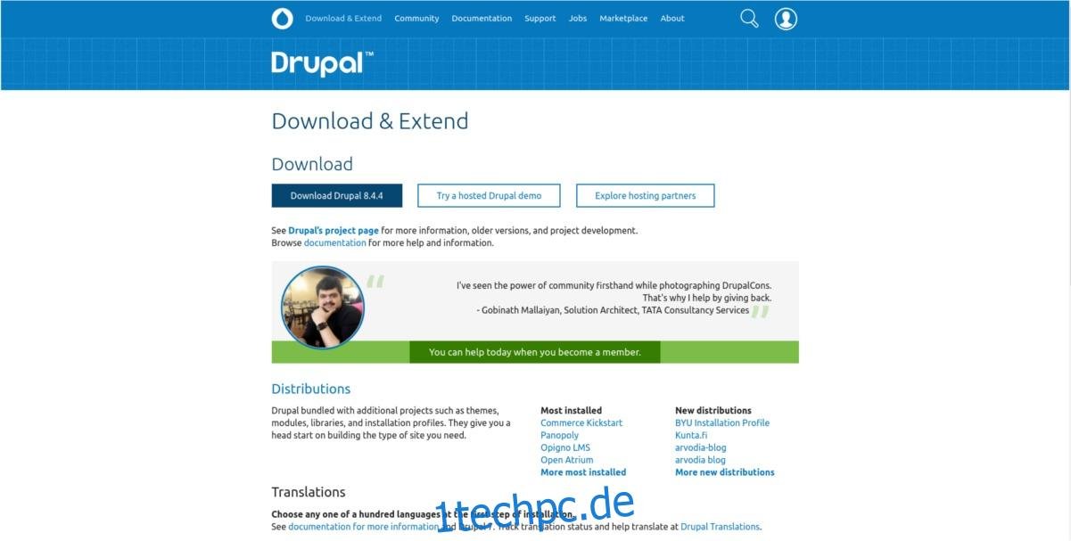 So installieren Sie Drupal auf einem Ubuntu-Server