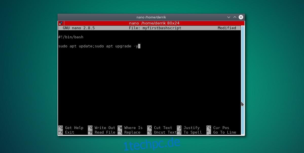 So schreiben Sie Bash-Skripte, um Linux zu automatisieren