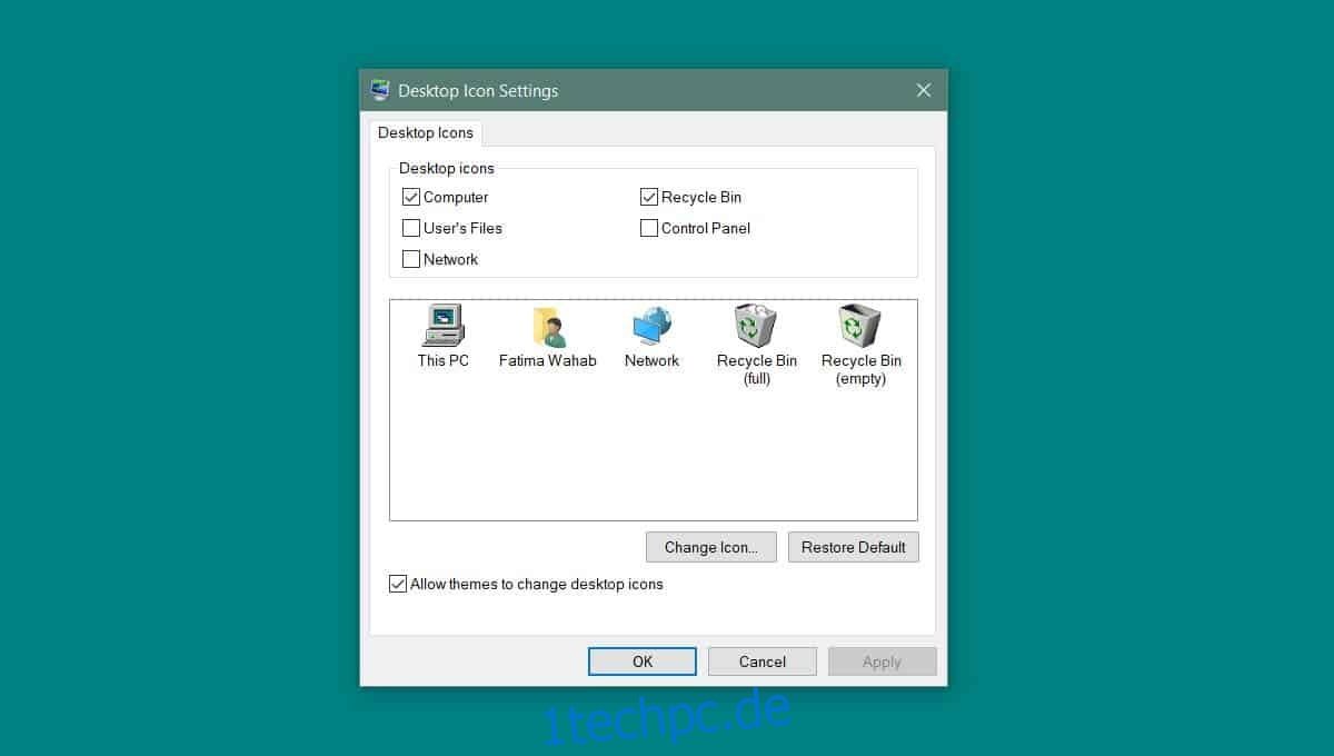 So erhalten Sie Windows 98-Symbole unter Windows 10