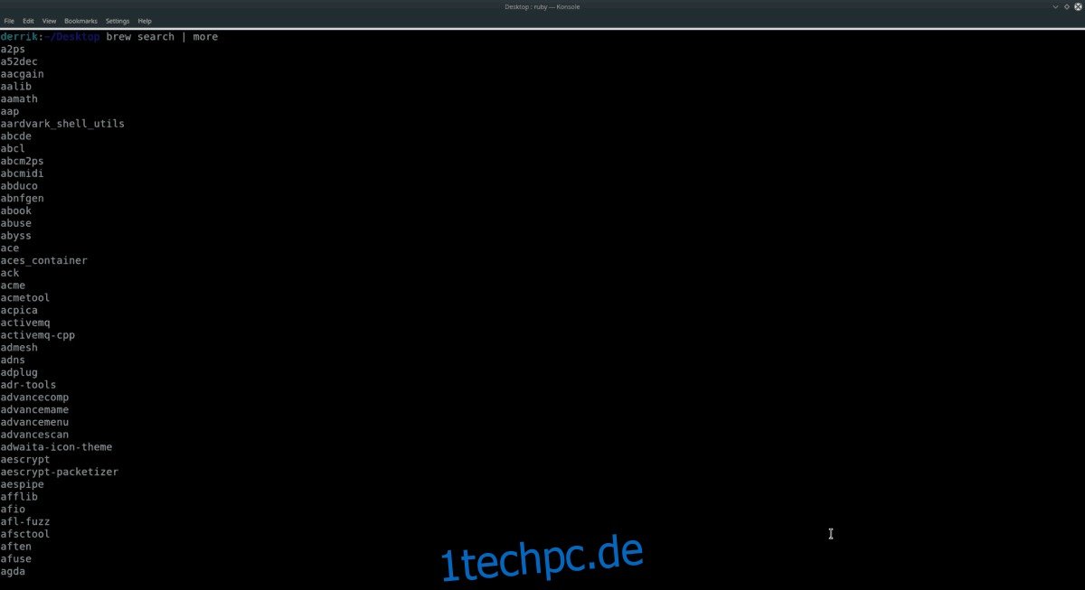 So verwenden Sie den Linuxbrew-Paketmanager