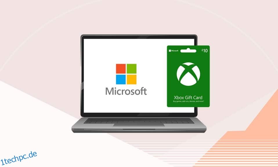So lösen Sie eine Geschenkkarte für ein Microsoft-Konto ein